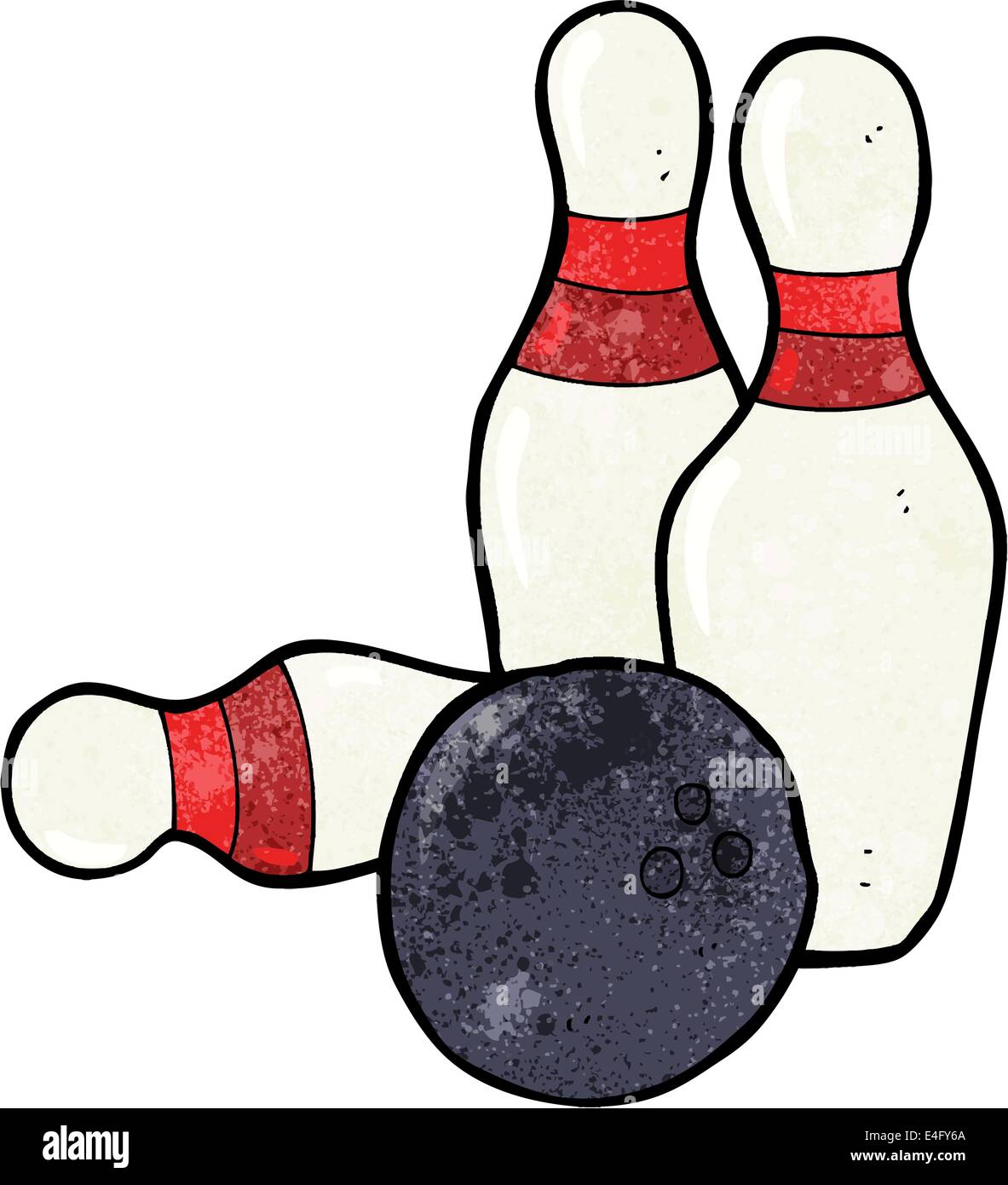 ten pin bowling cartoon Stock Vector Image & Art - Alamy