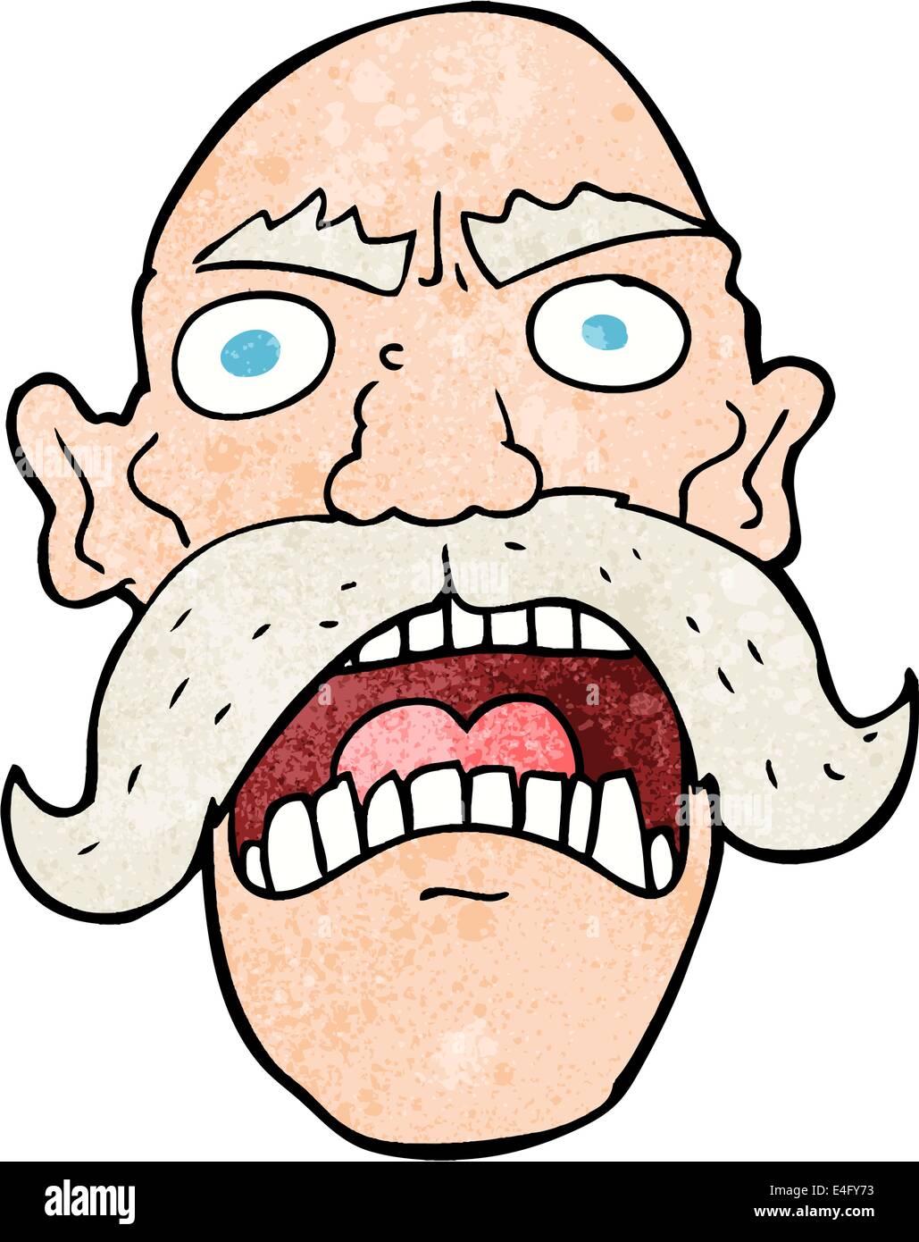cartoon angry old man Stock Vector Image & Art - Alamy