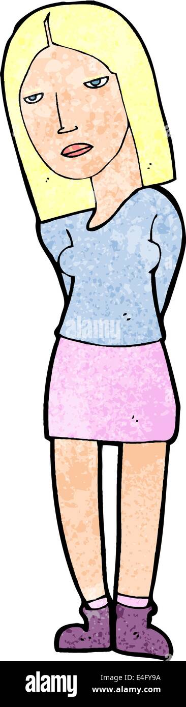 cartoon woman waiting Stock Vector Image & Art - Alamy