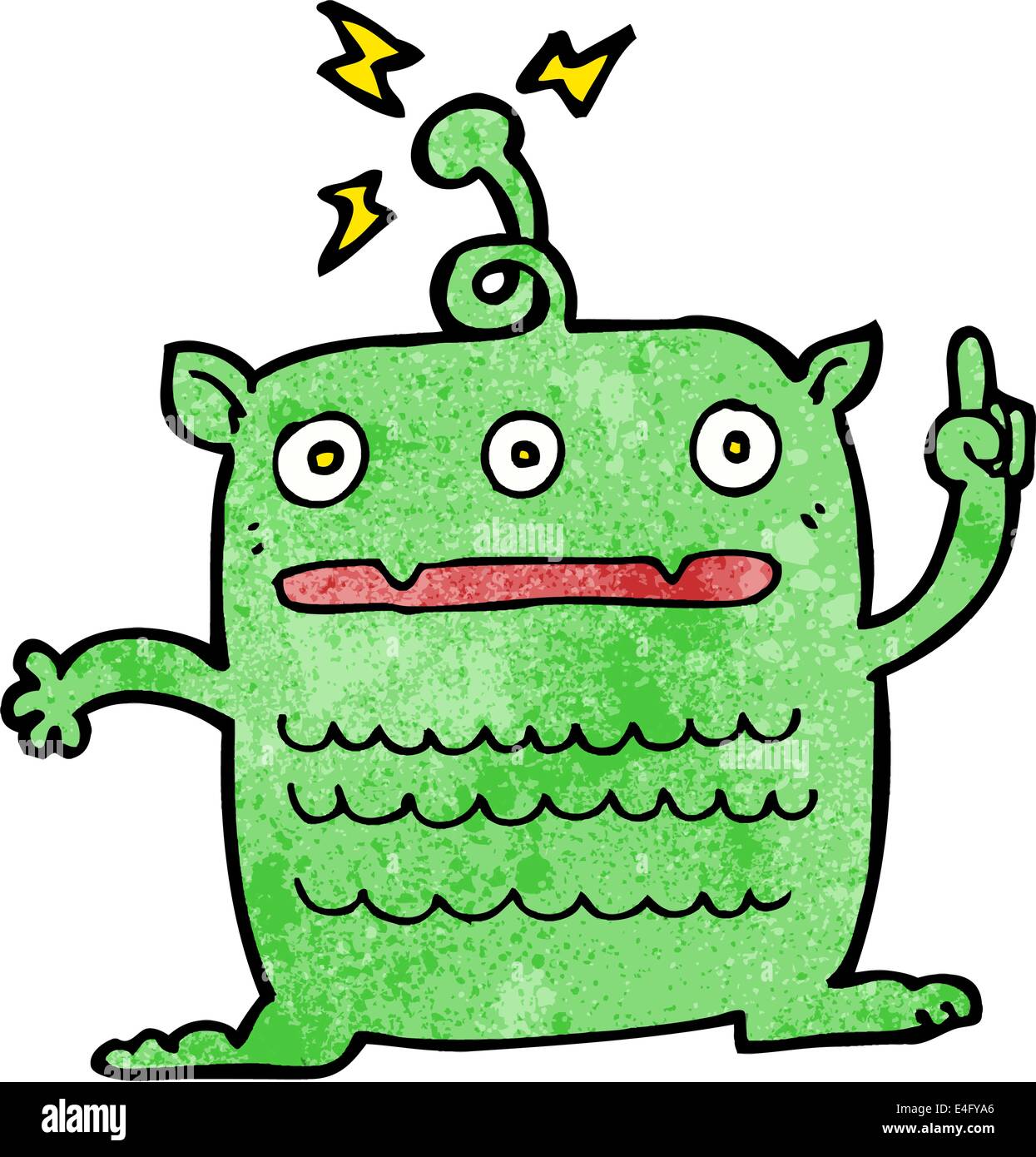 cartoon weird little alien Stock Vector Image & Art - Alamy