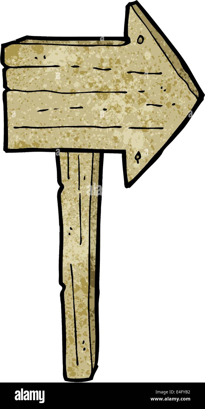 cartoon sign post Stock Vector Image & Art - Alamy