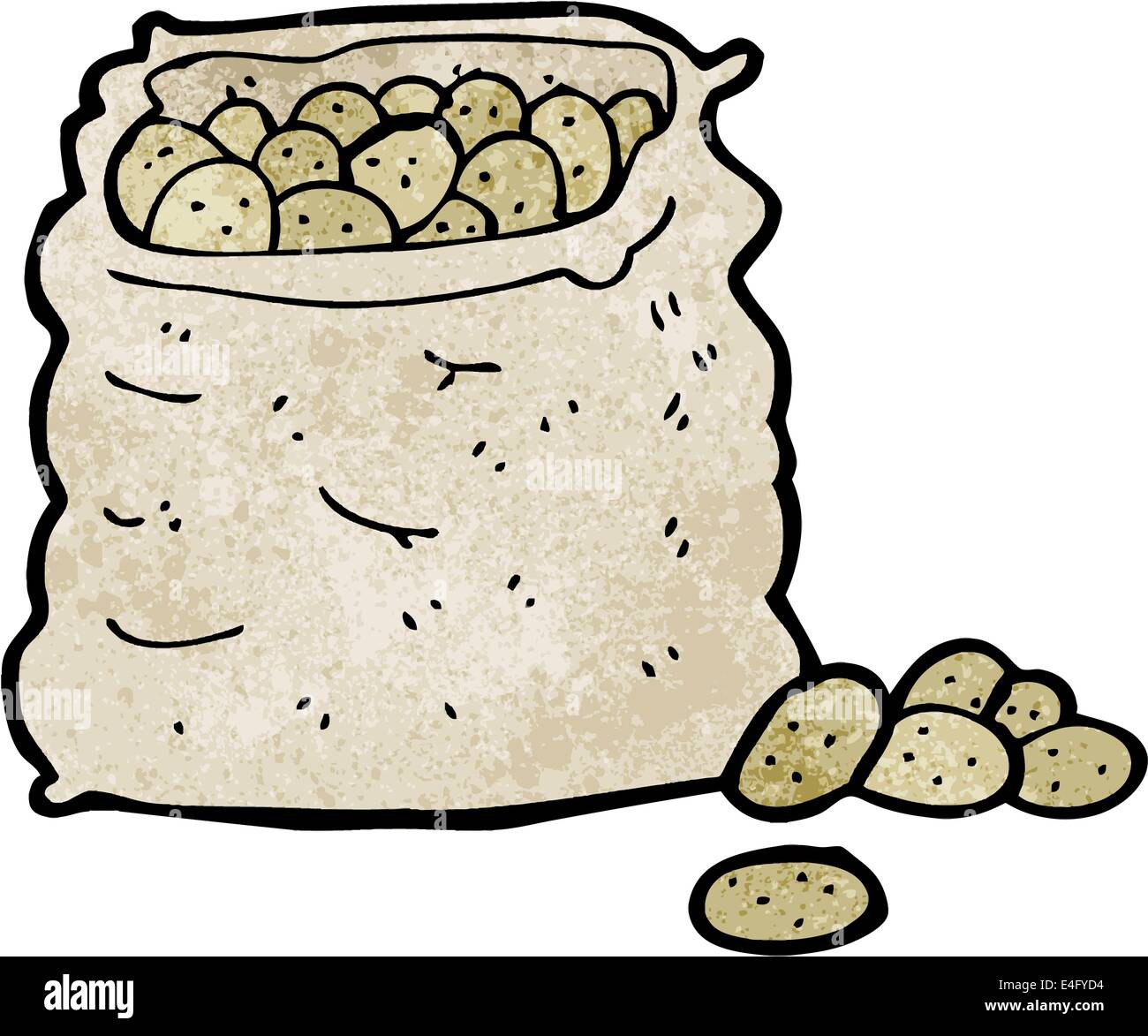 cartoon sack of potatoes Stock Vector Image & Art - Alamy