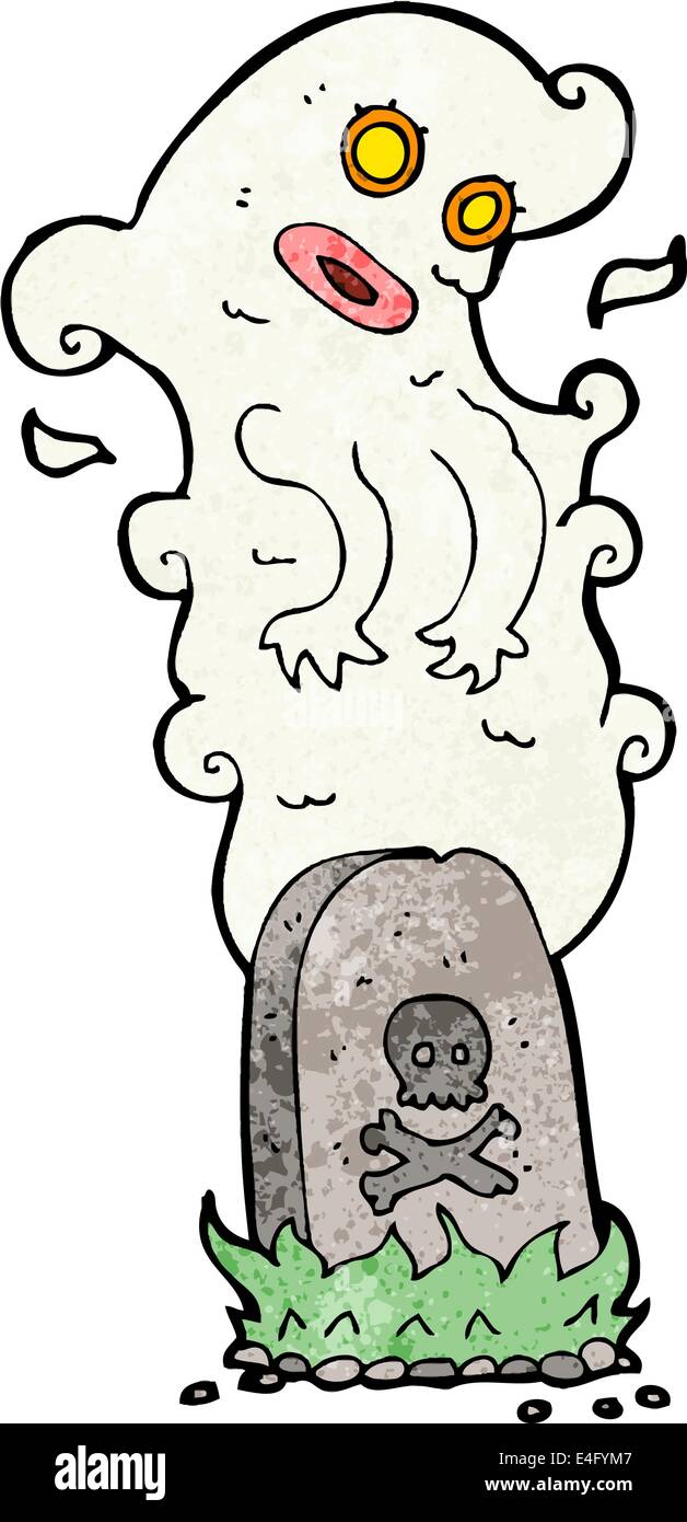 cartoon ghost rising from grave Stock Vector Image & Art - Alamy