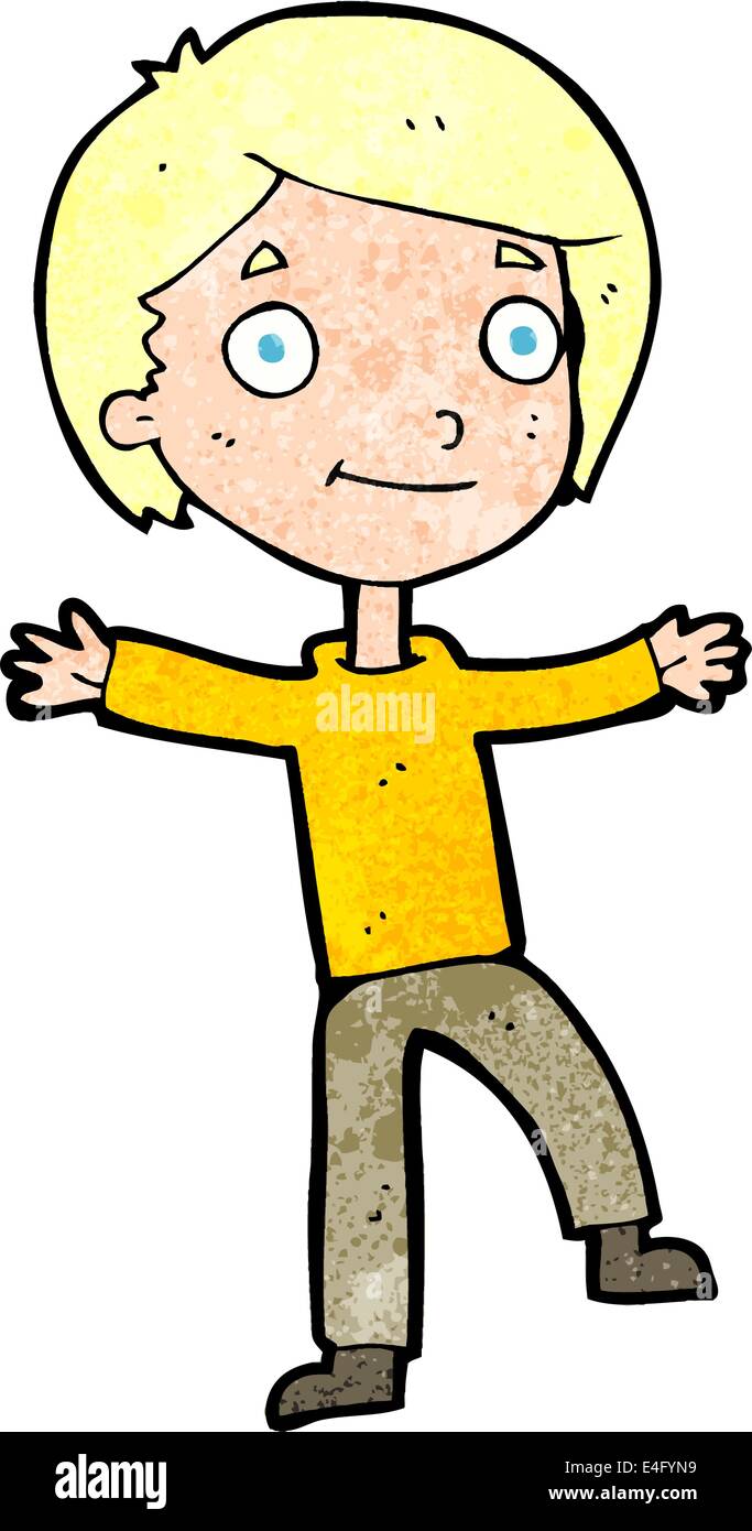 cartoon excited boy Stock Vector Image & Art - Alamy