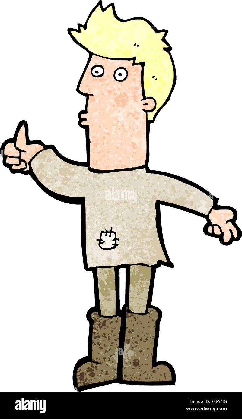 cartoon poor man Stock Vector Image & Art - Alamy