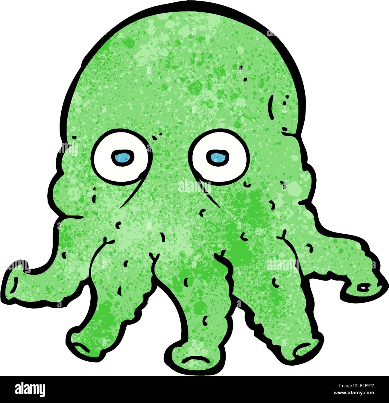 cartoon alien squid face Stock Vector Image & Art - Alamy