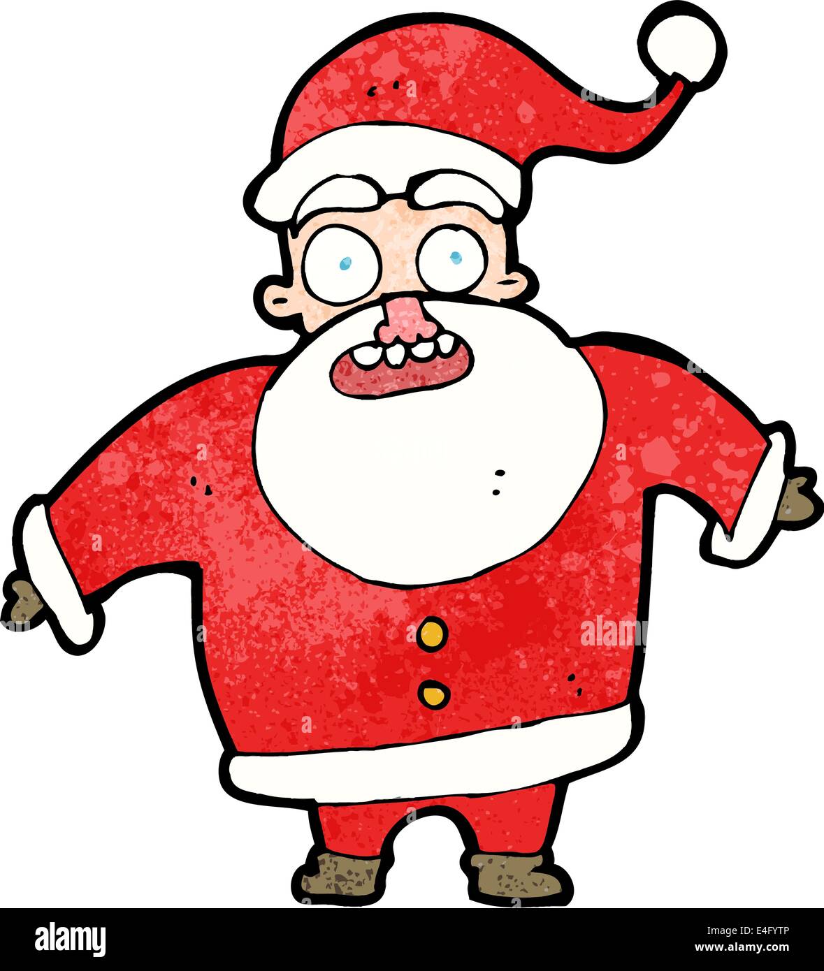cartoon shocked santa claus Stock Vector Image & Art - Alamy