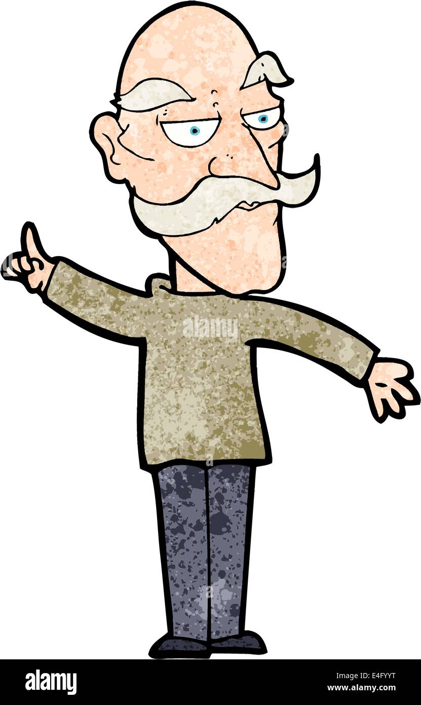 cartoon old man telling story Stock Vector Image & Art - Alamy