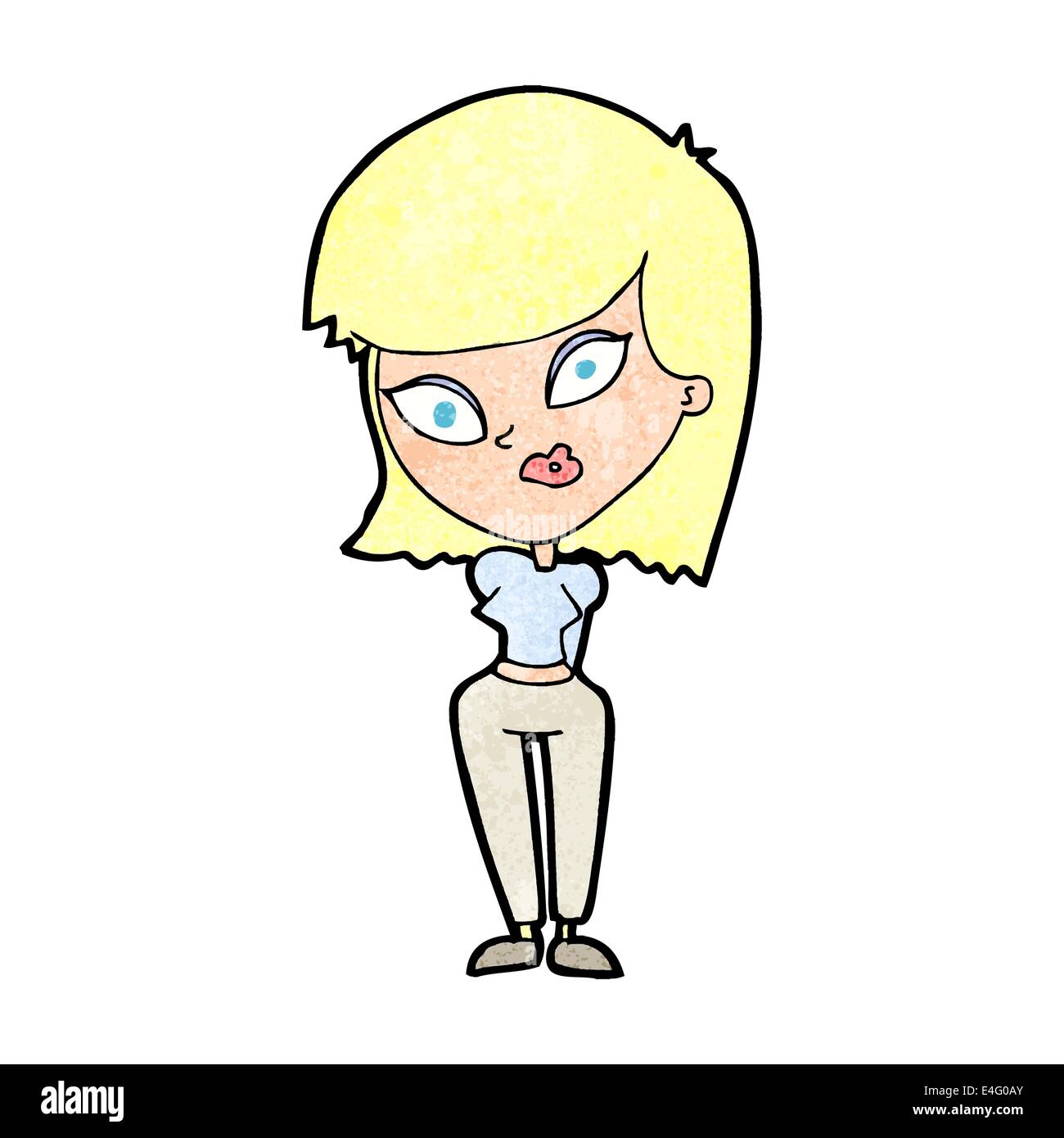 cartoon confused woman Stock Vector Image & Art - Alamy