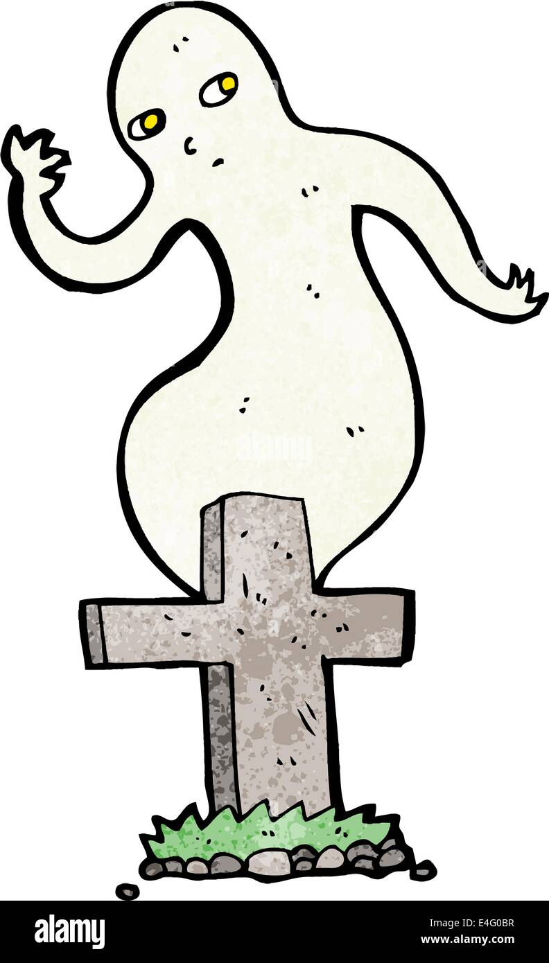 cartoon ghost rising from grave Stock Vector Image & Art - Alamy