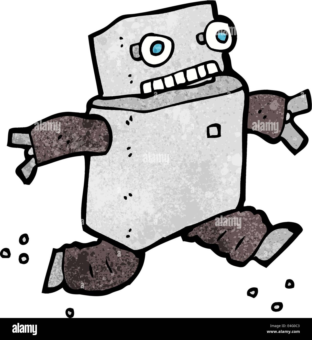 cartoon running robot Stock Vector Image & Art - Alamy