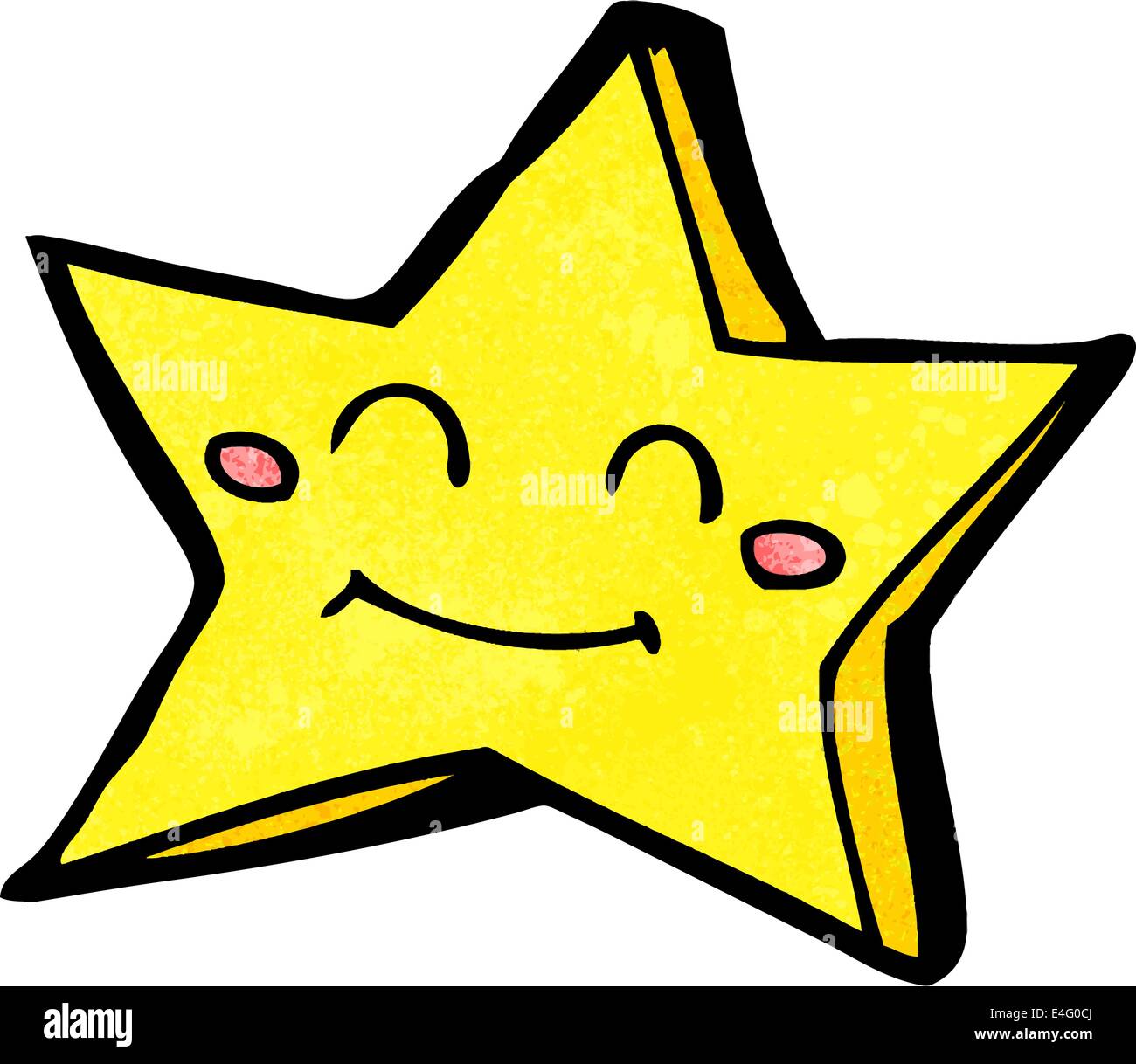 cartoon happy star character Stock Vector Image & Art - Alamy