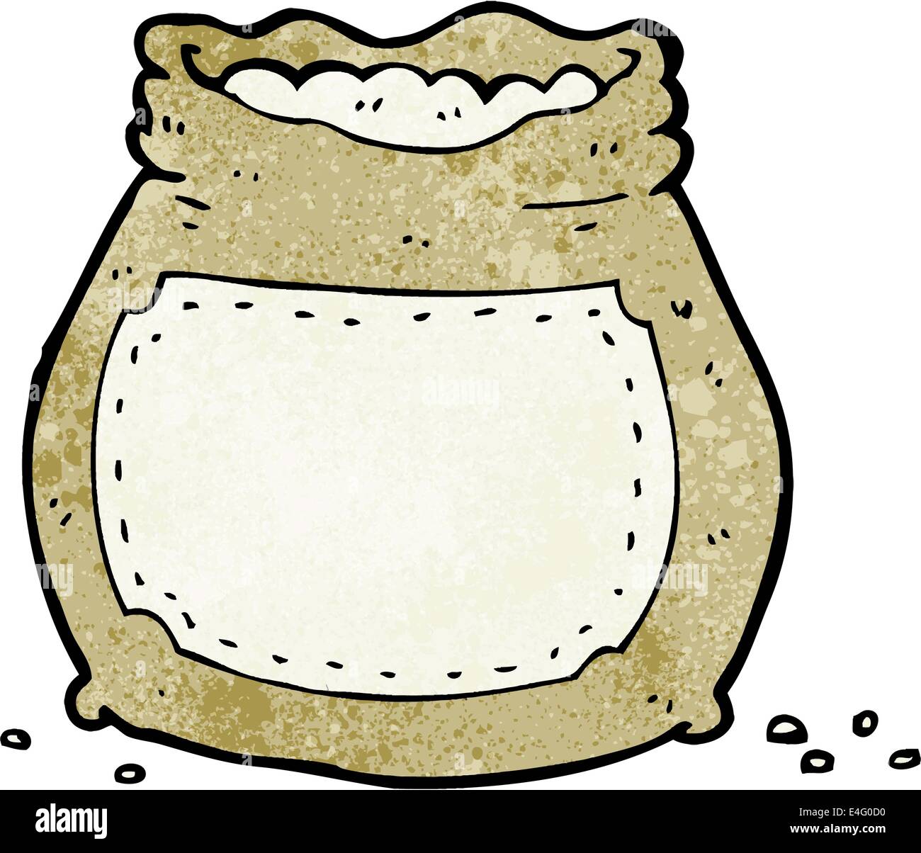 cartoon bag of flour Stock Vector Image & Art - Alamy