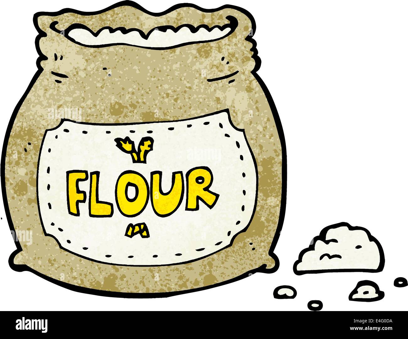cartoon bag of flour Stock Vector Image & Art - Alamy