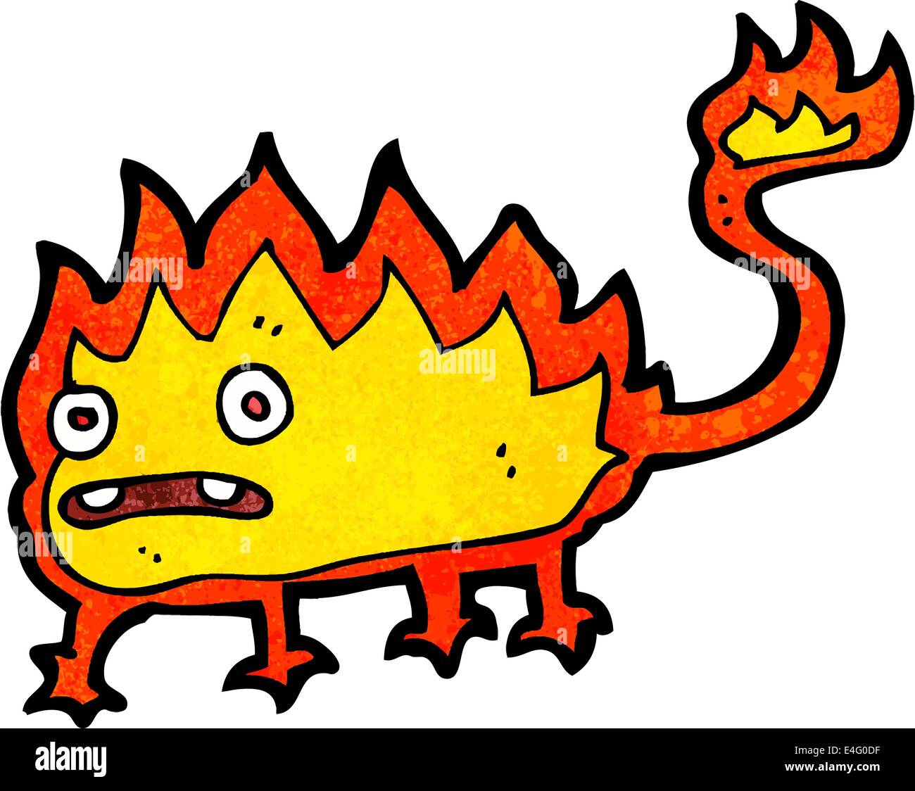 cartoon little fire demon Stock Vector Image & Art - Alamy