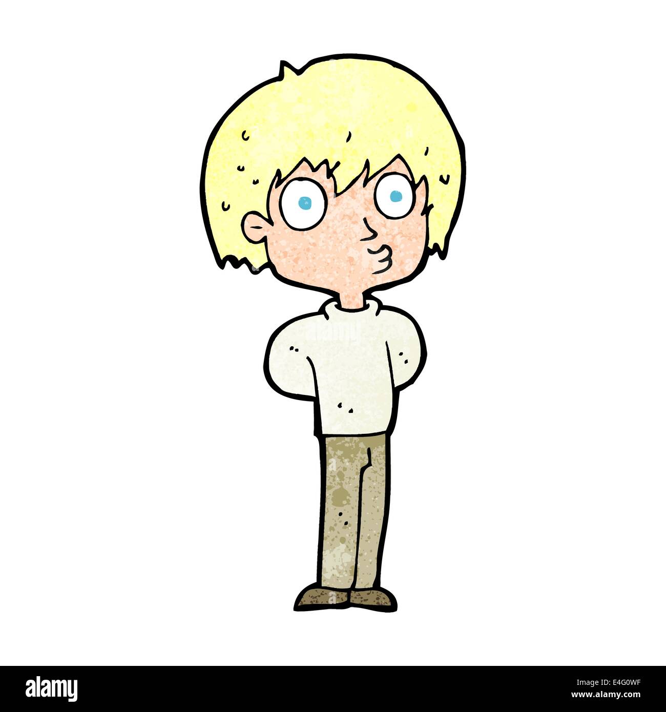 cartoon impressed boy Stock Vector Image & Art - Alamy