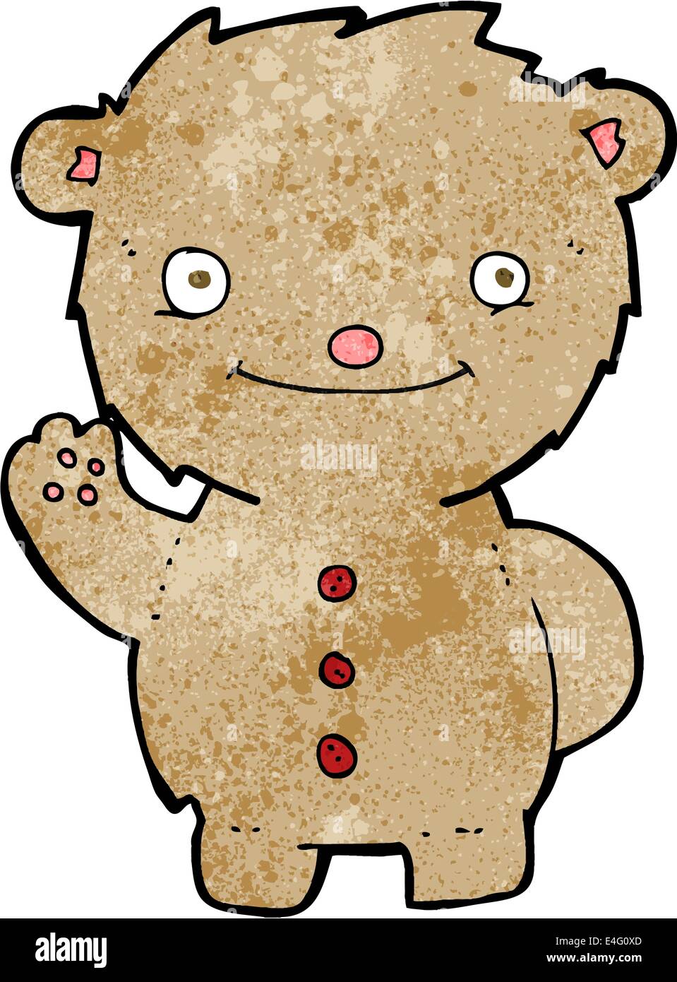 Cartoon teddy bear waving hand Stock Vector Images - Alamy