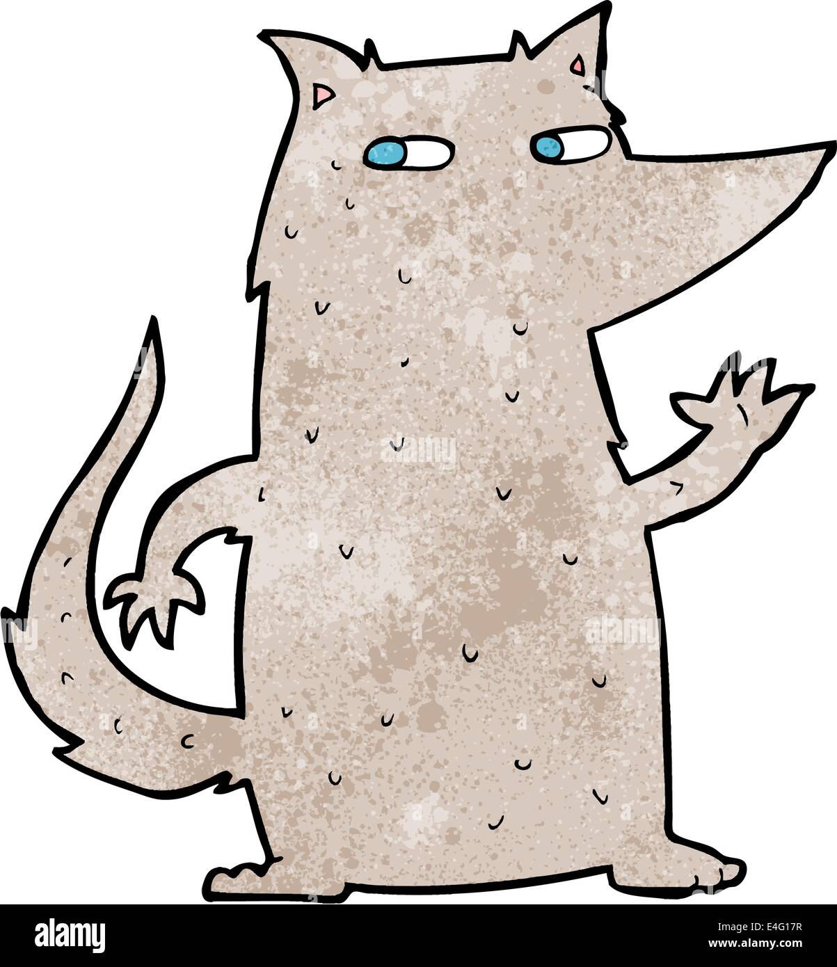 cartoon wolf waving Stock Vector Image & Art - Alamy