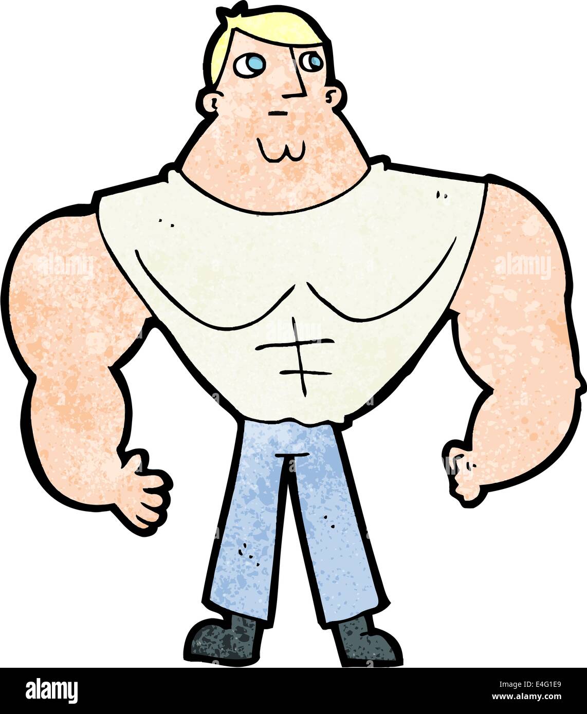 cartoon body builder Stock Vector Image & Art - Alamy