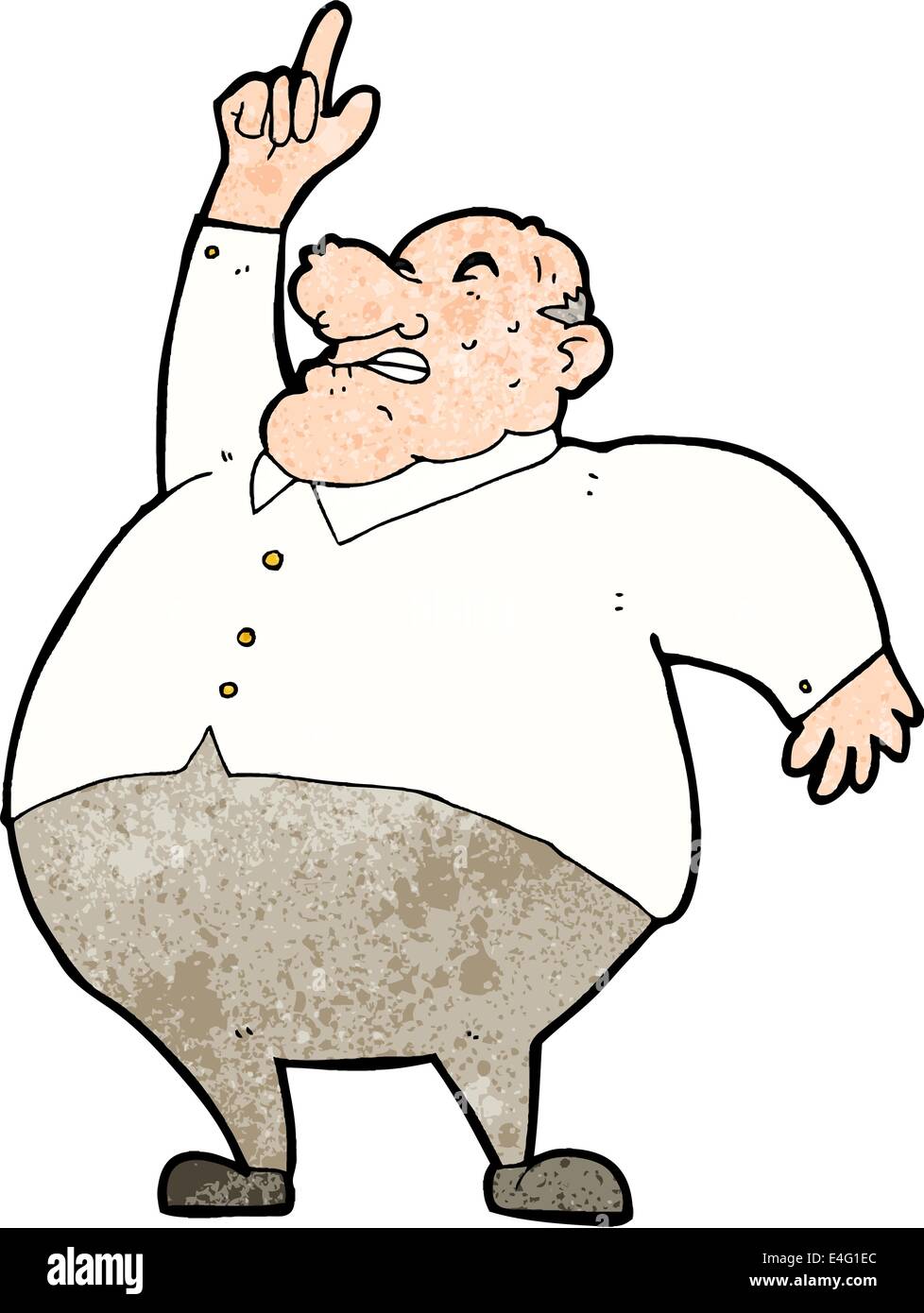 Cartoon big fat boss Stock Vector Images - Alamy