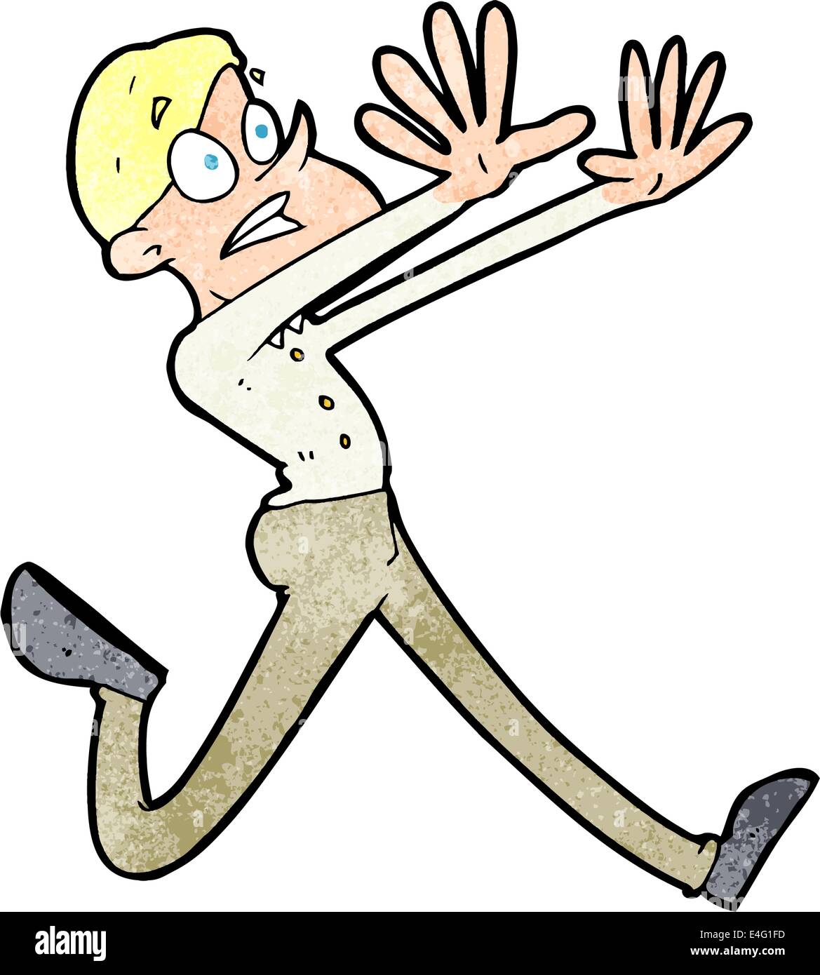 People Running Away From Something Cartoon