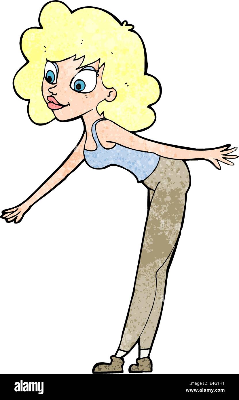 Cartoon woman picking up Stock Vector Images - Alamy