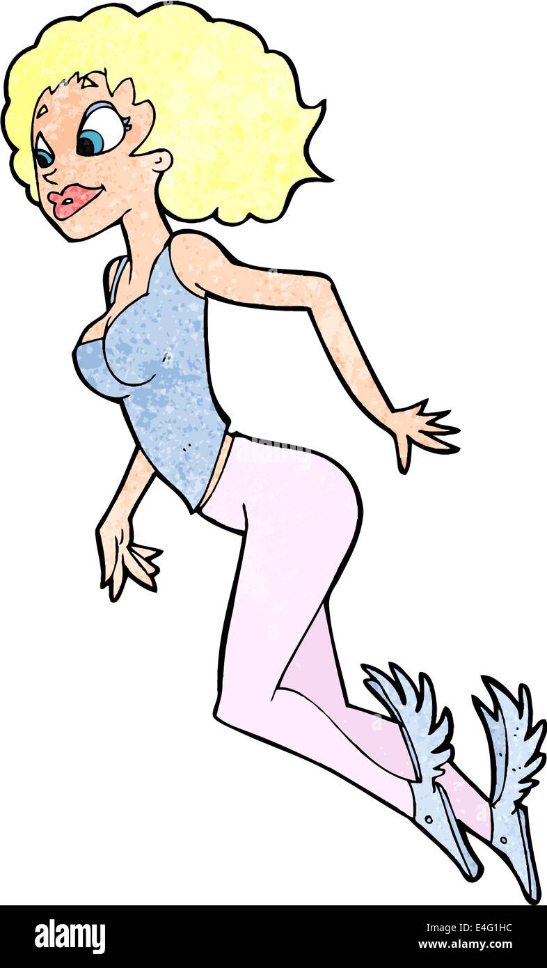 cartoon flying woman Stock Vector Image & Art - Alamy