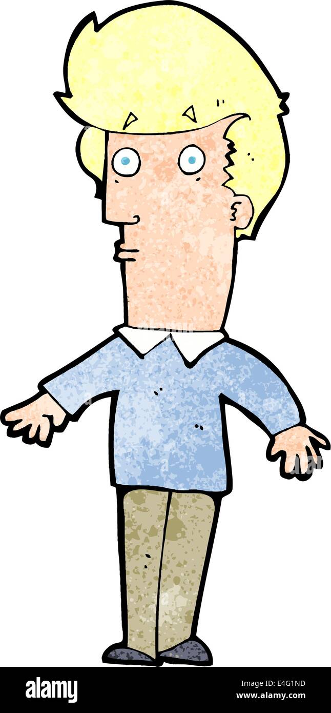cartoon startled man Stock Vector Image & Art - Alamy
