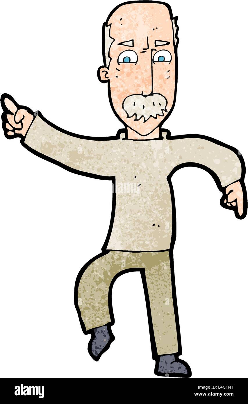 cartoon angry old man Stock Vector Image & Art - Alamy