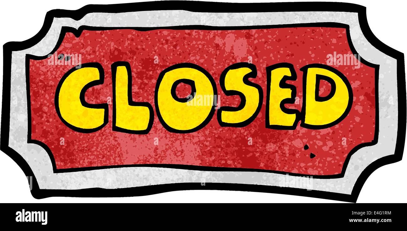 cartoon closed sign Stock Vector Image & Art - Alamy