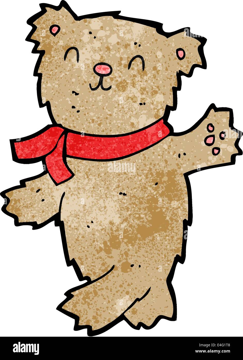 cartoon waving teddy bear Stock Vector Image & Art - Alamy