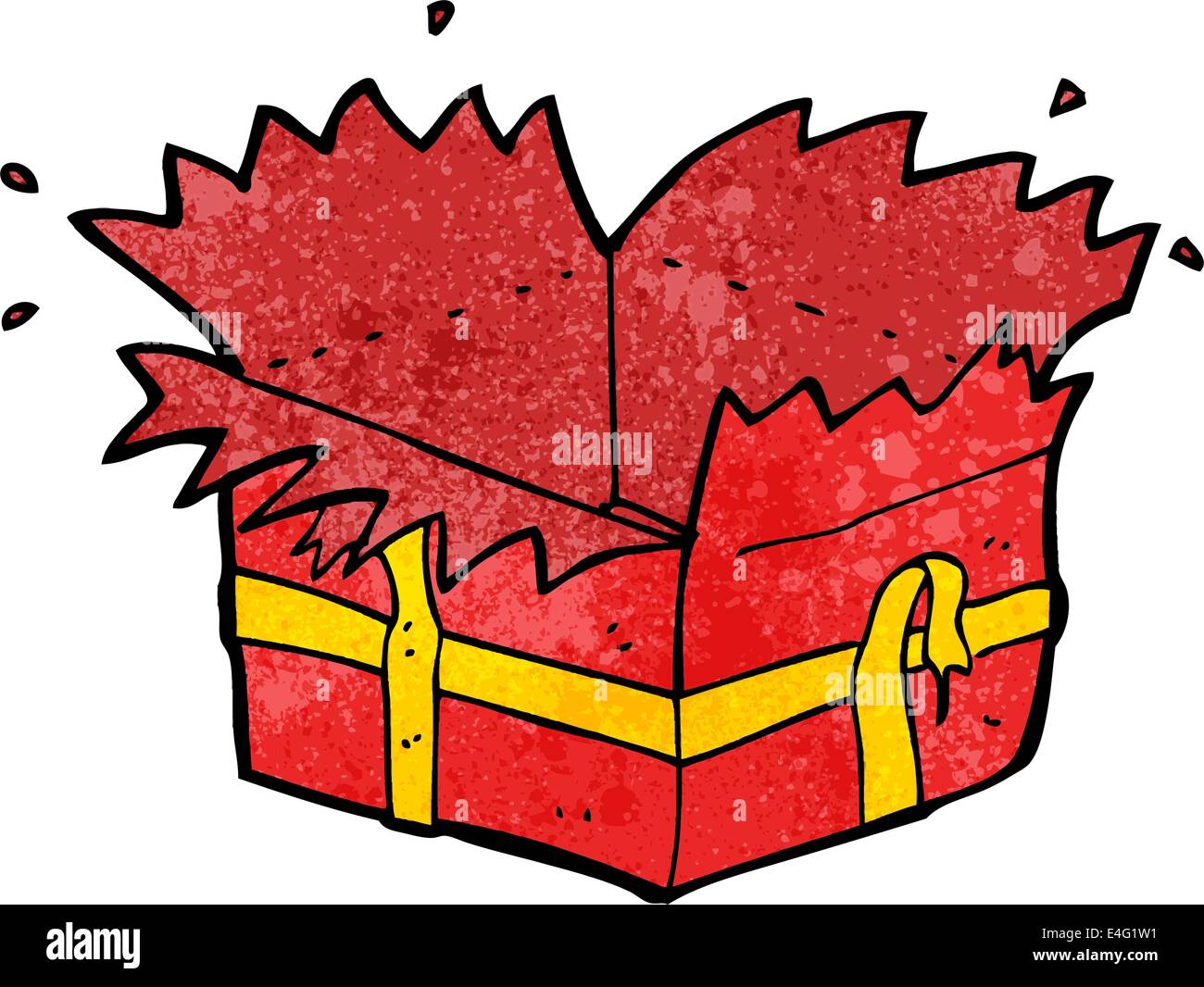 cartoon open present Stock Vector Image & Art - Alamy