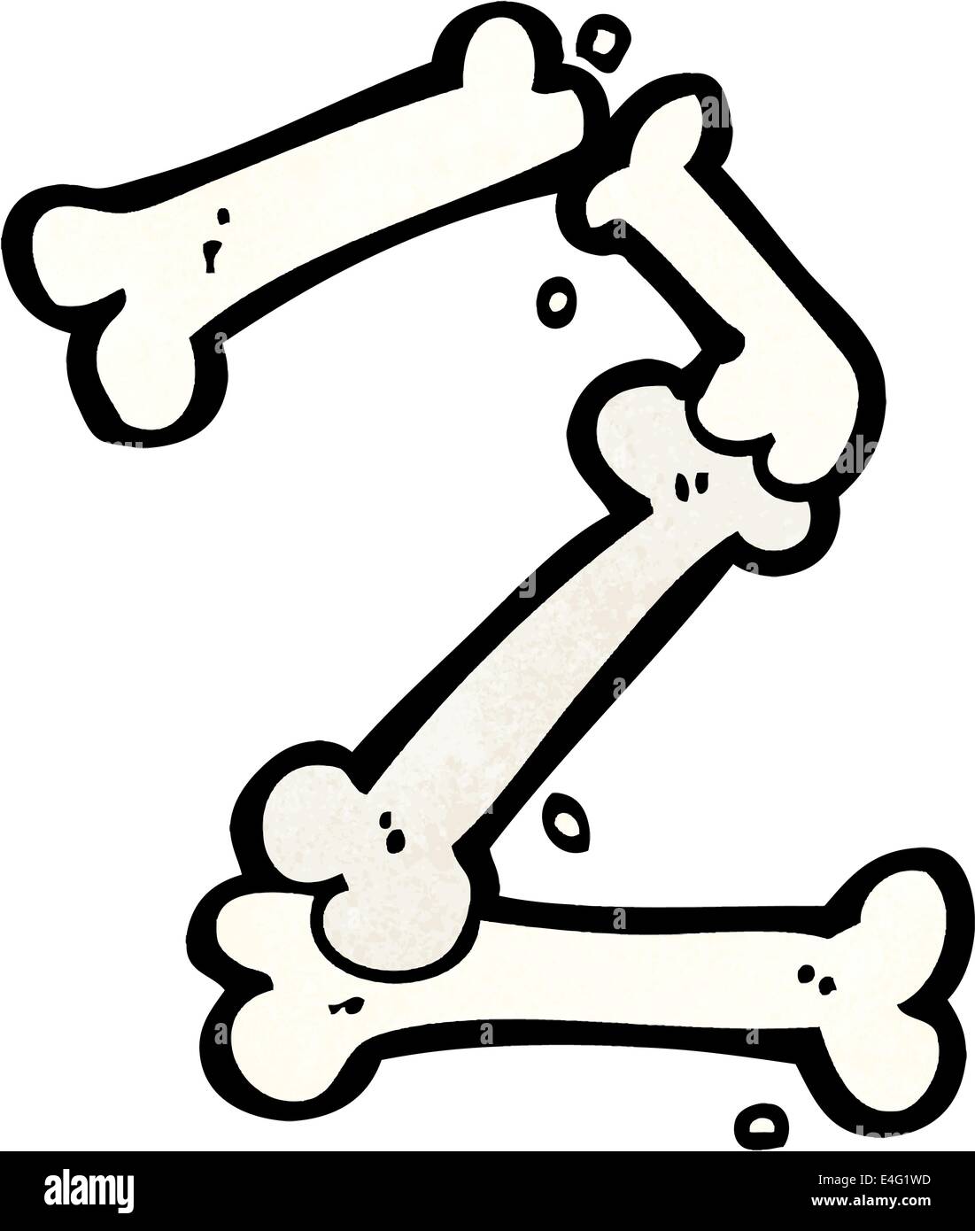 cartoon halloween bone number Stock Vector Image & Art - Alamy