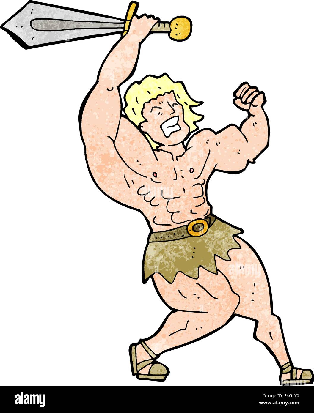 cartoon barbarian hero Stock Vector Image & Art - Alamy