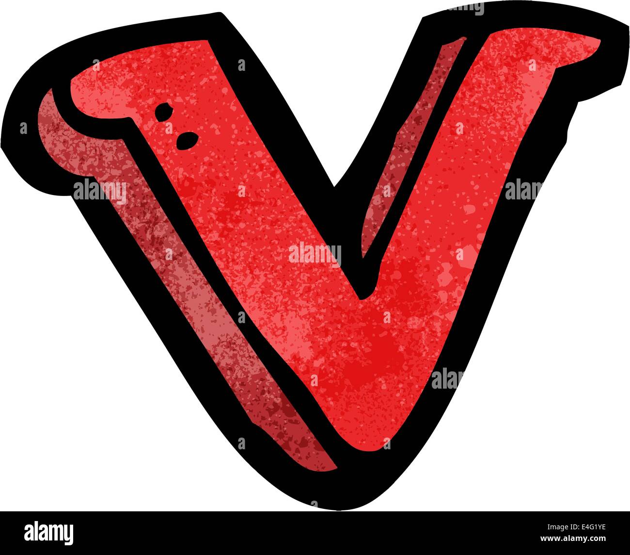cartoon letter V Stock Vector Image & Art - Alamy