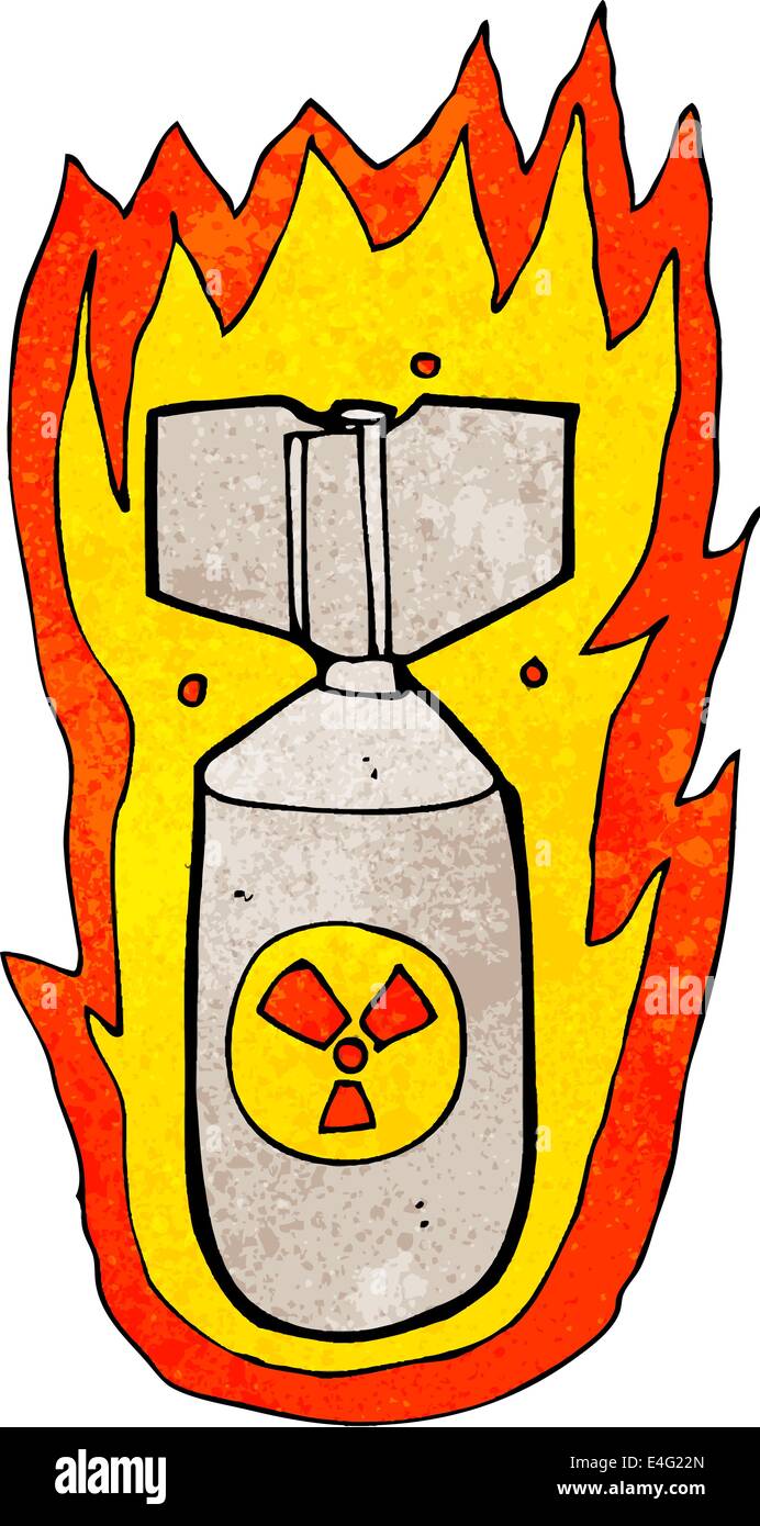 cartoon flaming bomb Stock Vector Image & Art - Alamy