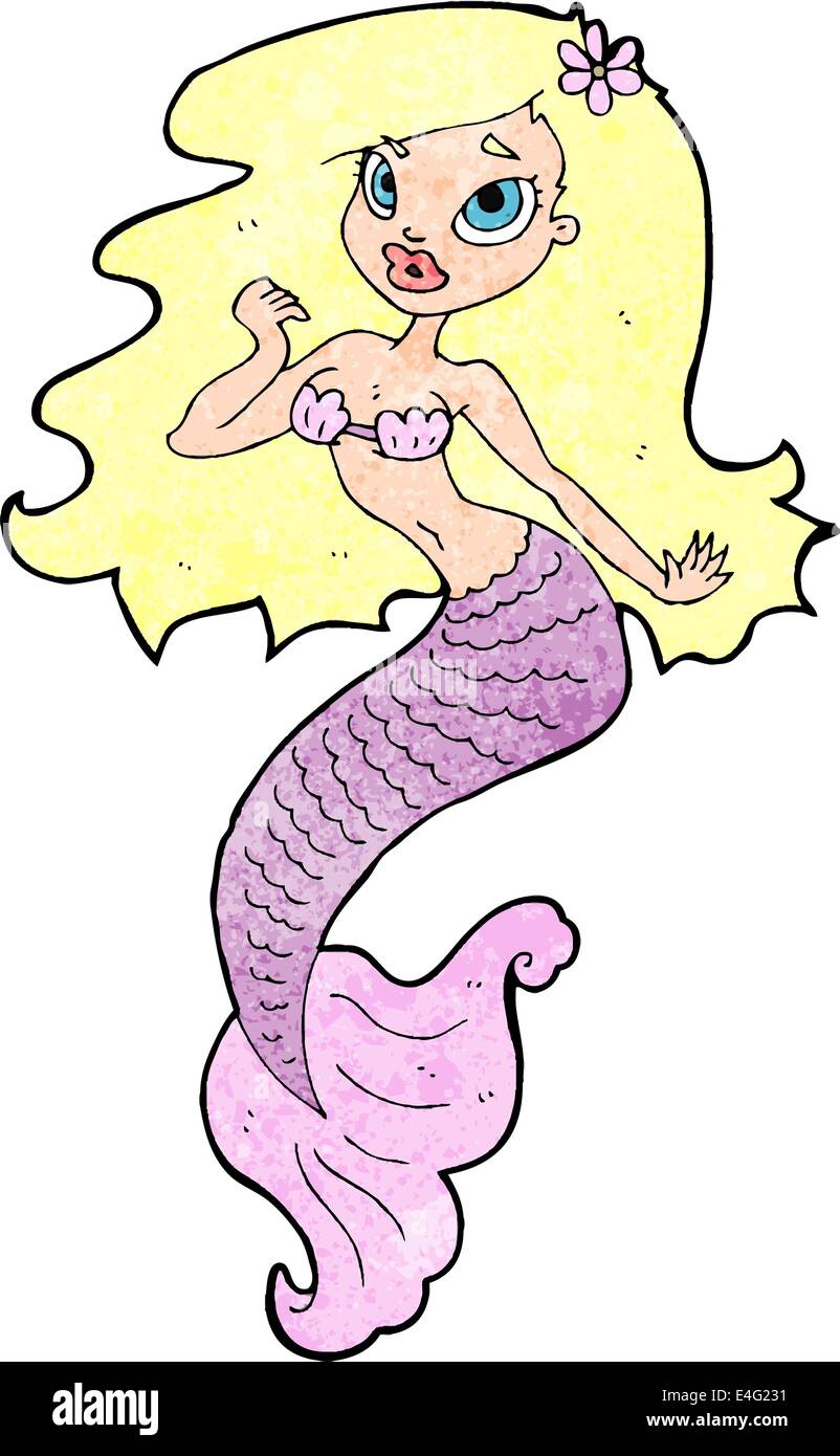 cartoon pretty mermaid Stock Vector Image & Art - Alamy