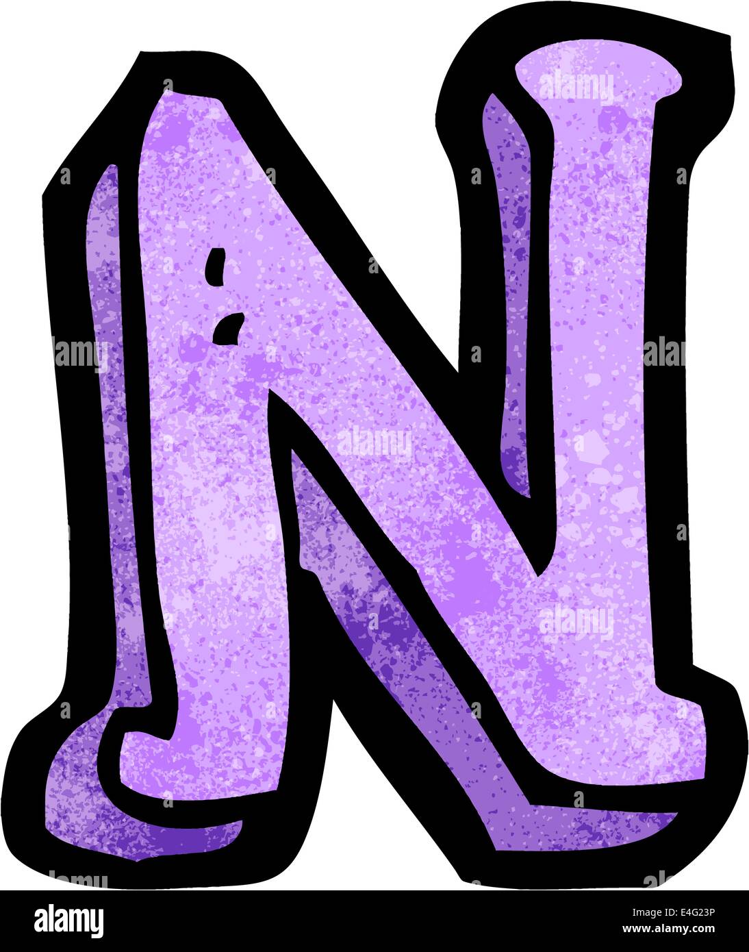 cartoon letter N Stock Vector Image & Art - Alamy