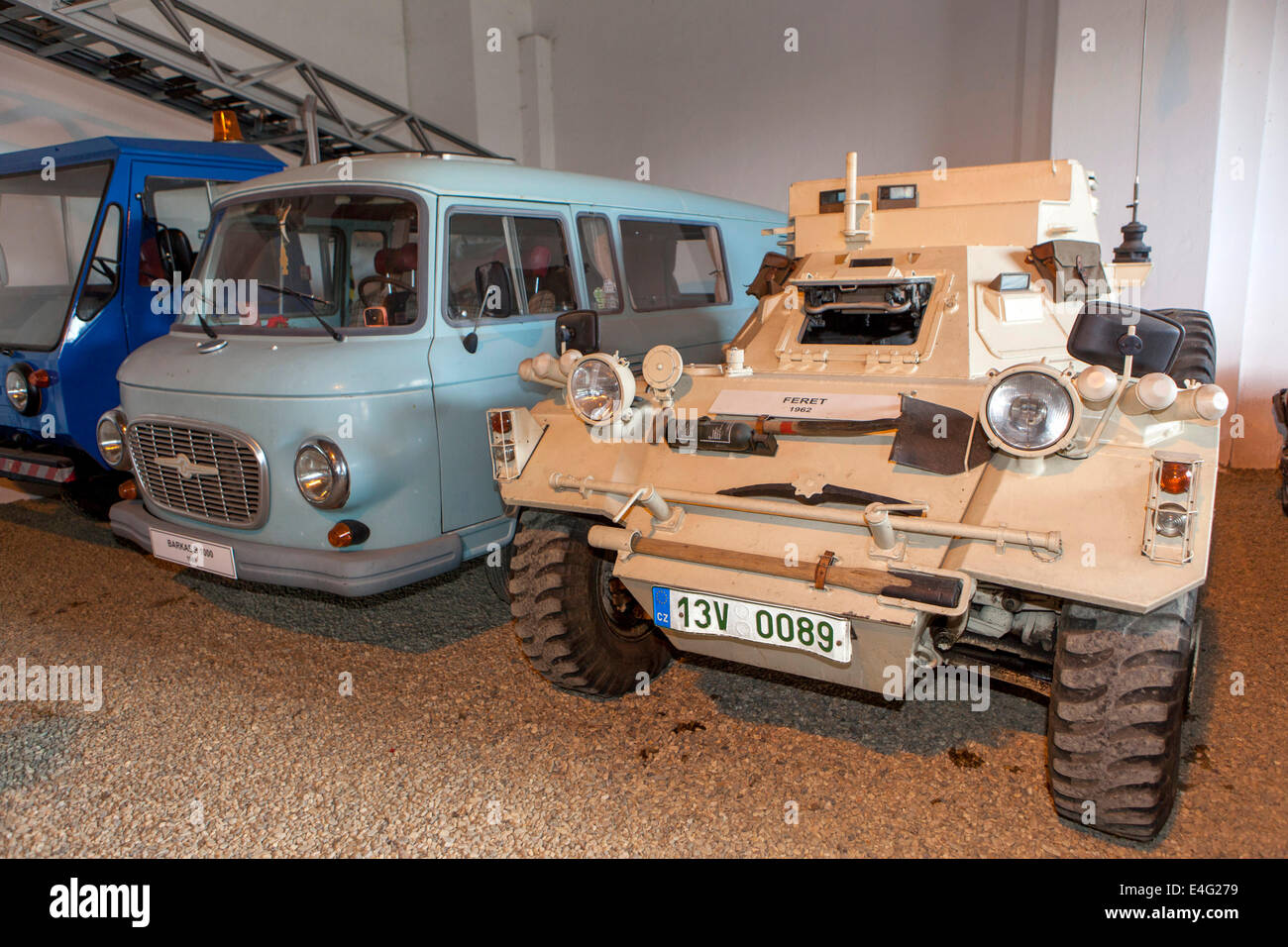 Auto car museum of old cars, Terezin Small, Czech Republic Stock Photo ...