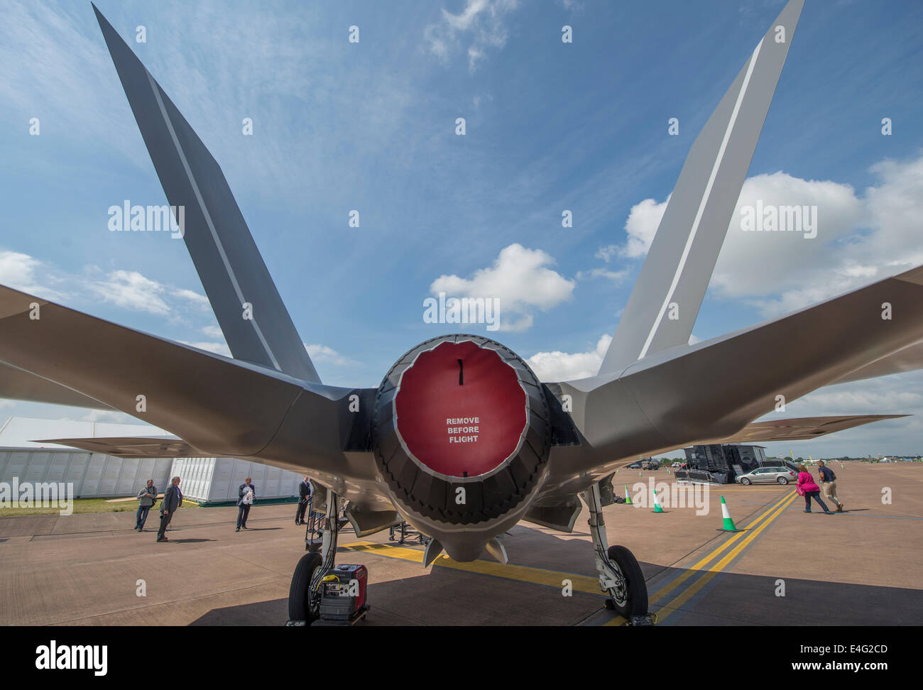 RAF Fairford, Gloucestershire, UK. 9th July 2014. Lockheed Martin F35 ...