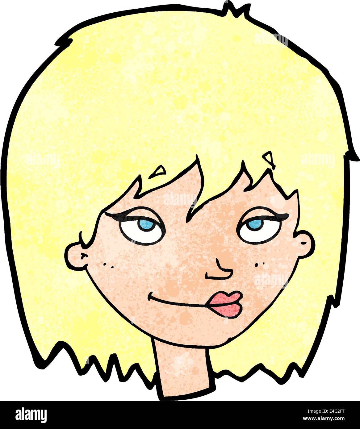 cartoon smiling woman Stock Vector Image & Art - Alamy