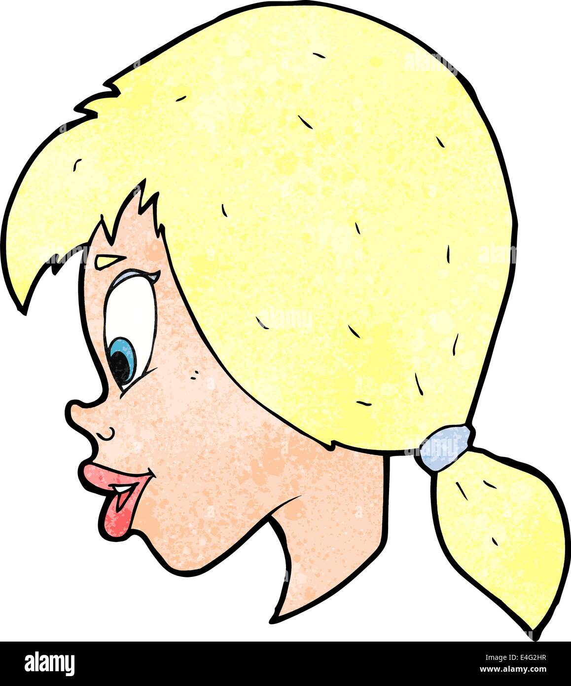 cartoon pretty female face Stock Vector Image & Art - Alamy