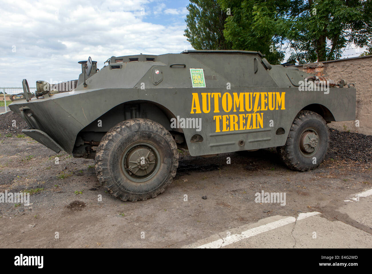 Auto car museum of old cars, Terezin Small, Czech Republic Stock Photo ...