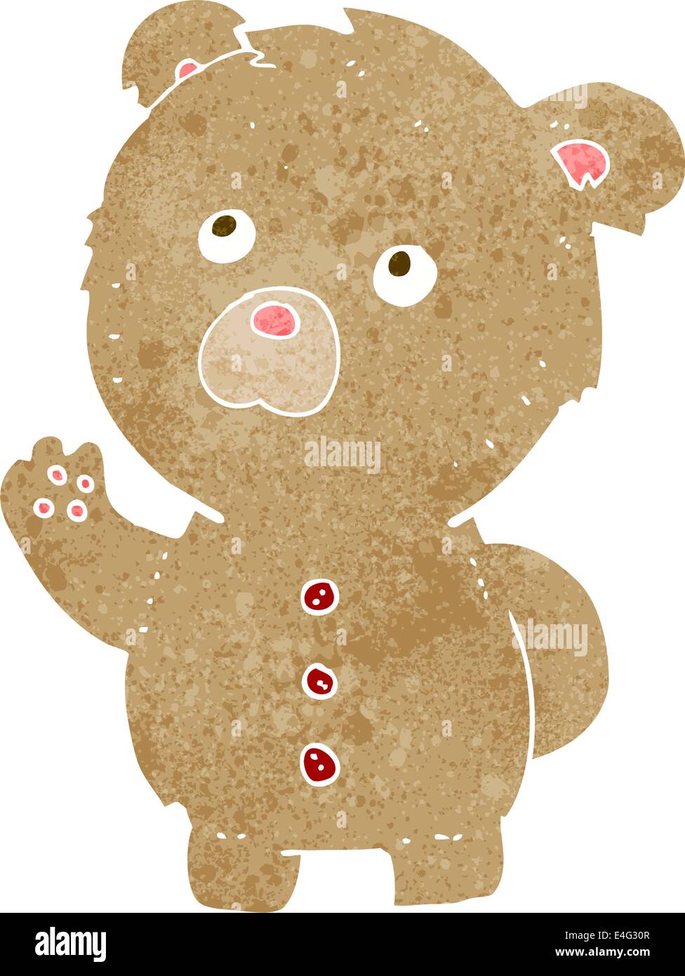 cartoon waving teddy bear Stock Vector Image & Art - Alamy