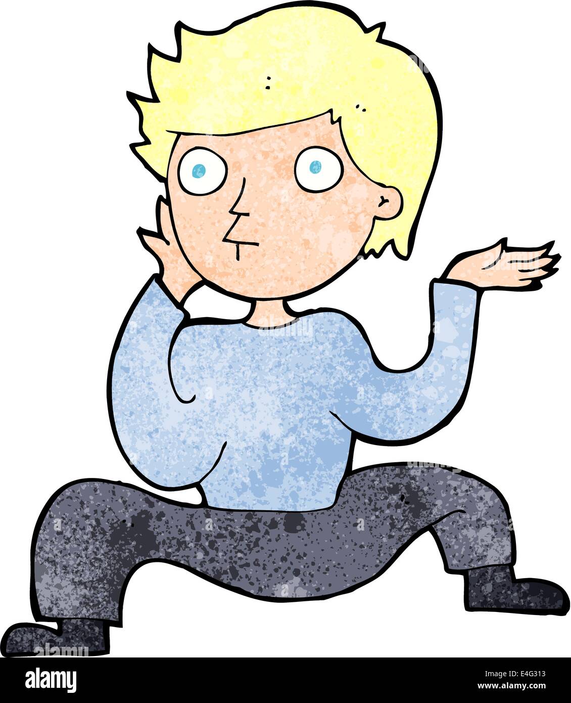 Cartoon boy doing crazy dance hi-res stock photography and images - Alamy