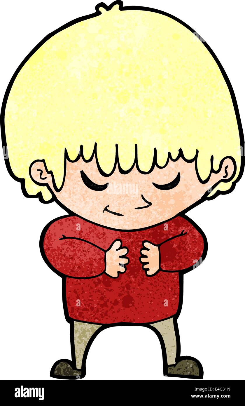 cartoon shy boy Stock Vector Image & Art - Alamy