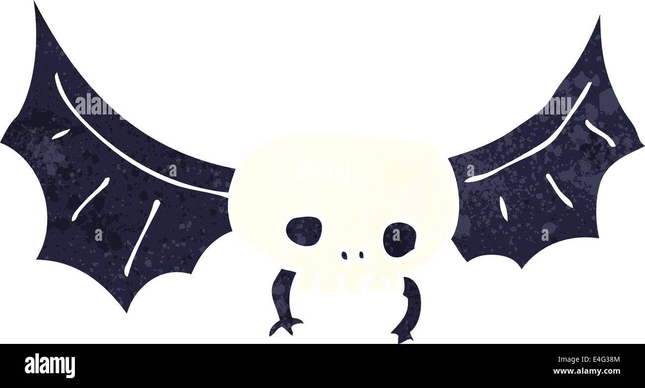 cartoon spooky skull bat Stock Vector Image & Art - Alamy