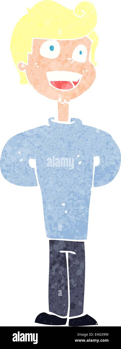 cartoon happy man Stock Vector Image & Art - Alamy