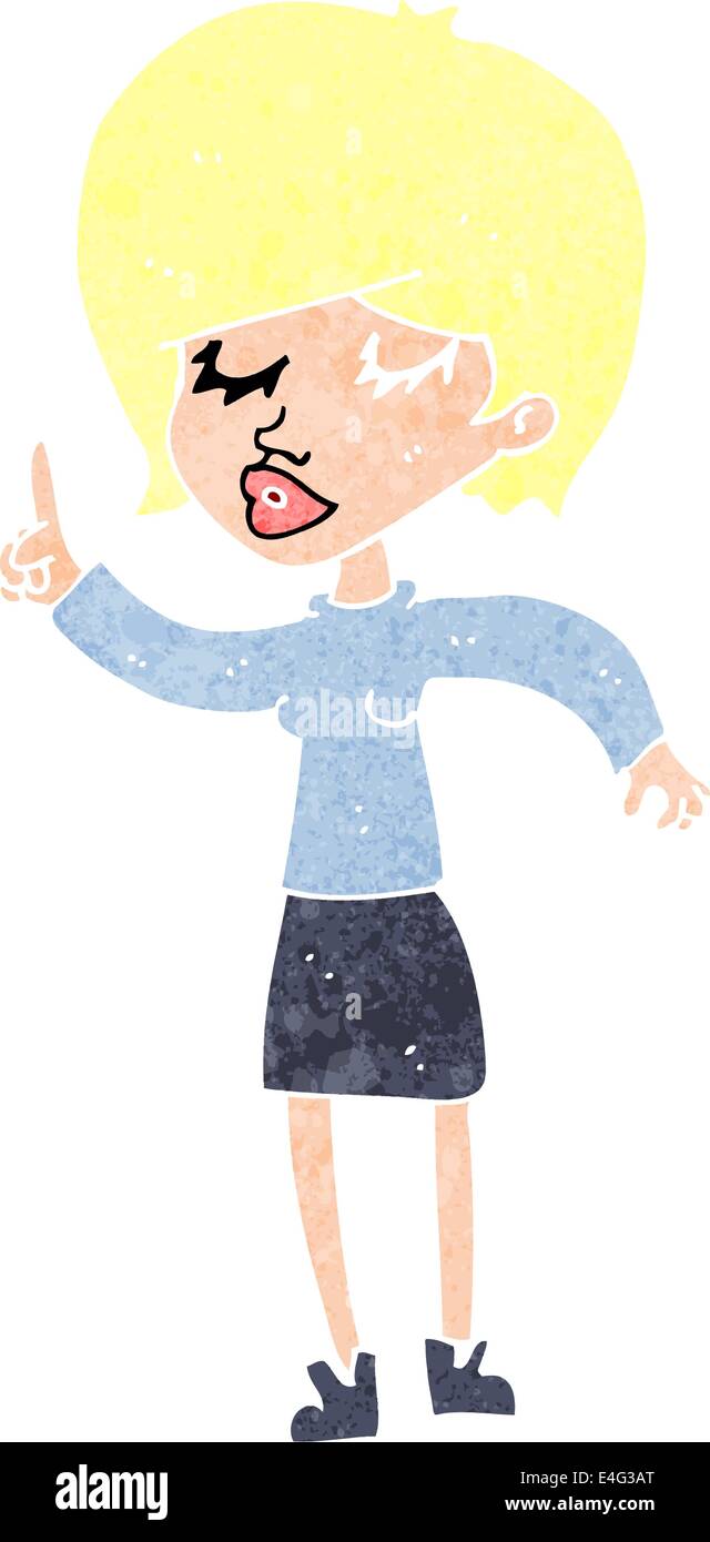 cartoon woman with idea Stock Vector Image & Art - Alamy