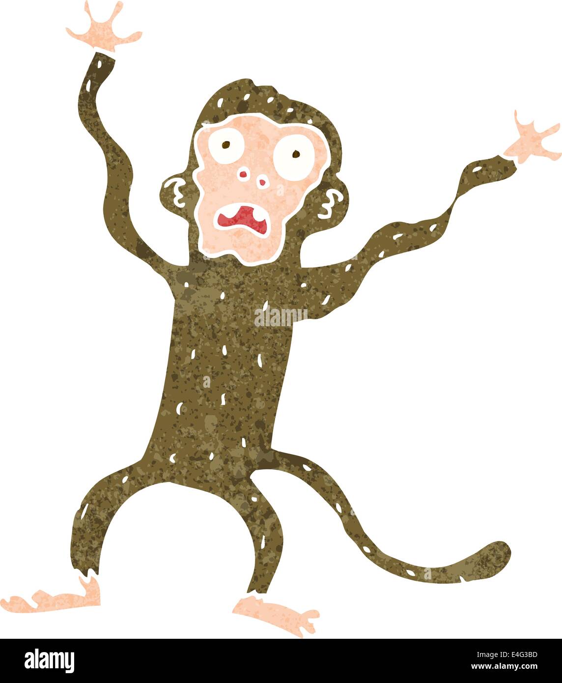 Scared monkey Stock Vector Images - Alamy